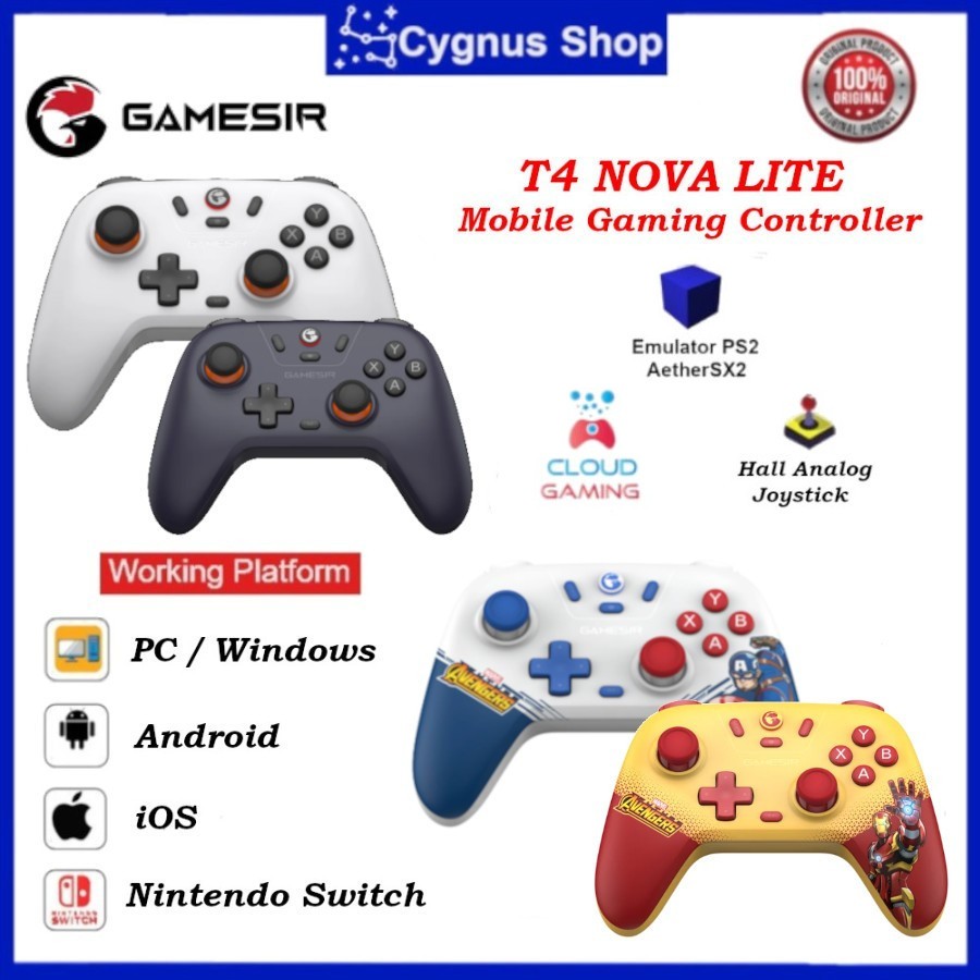 Jual GameSir T4 Nova Lite Wireless Mobile Gaming Controller Gamepad PC Windows Steam Smartphone ...