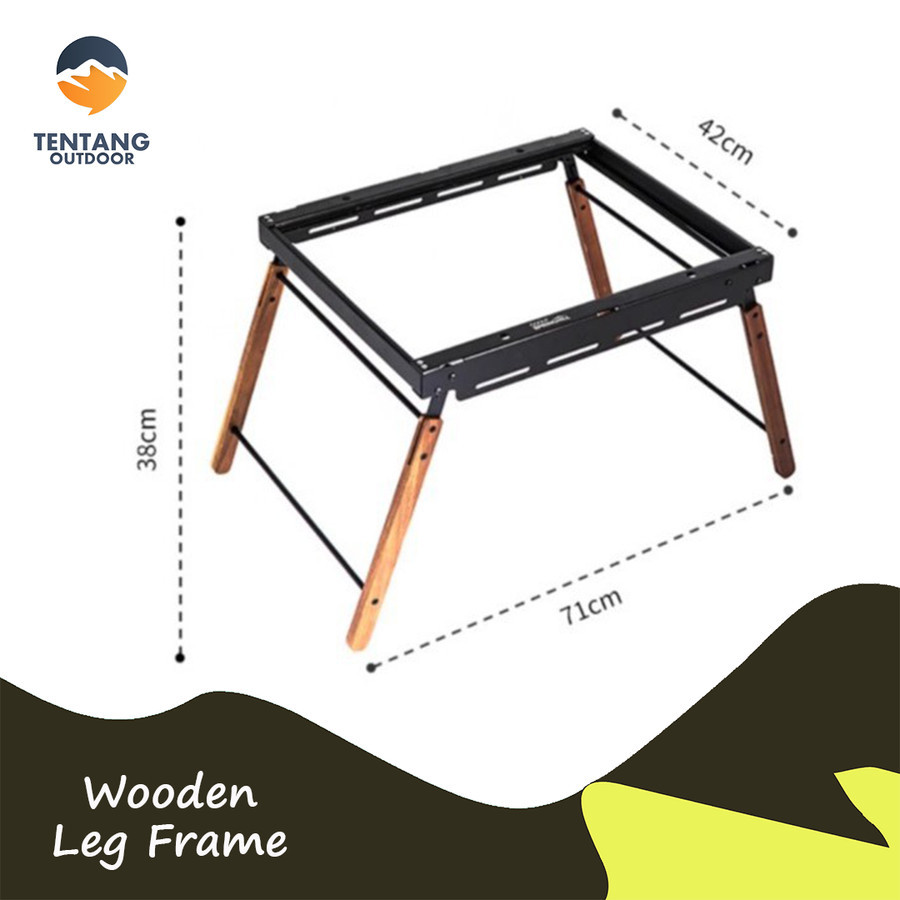 Jual Meja Lipat IGT Portable Wooden Table Mobile Kitchen Meja Kompor ...