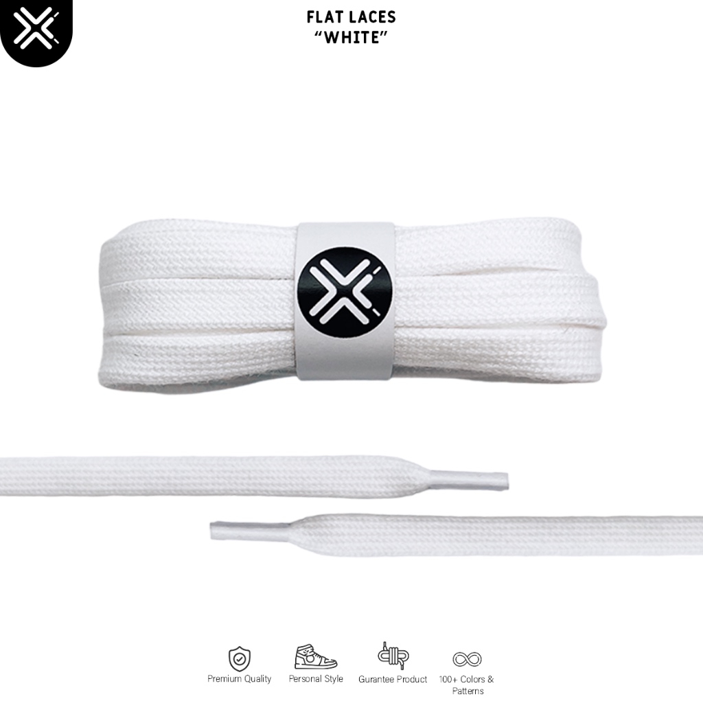 Jual Tali Sepatu Putih Premium Cotton | Premium Shoelaces | Shopee ...