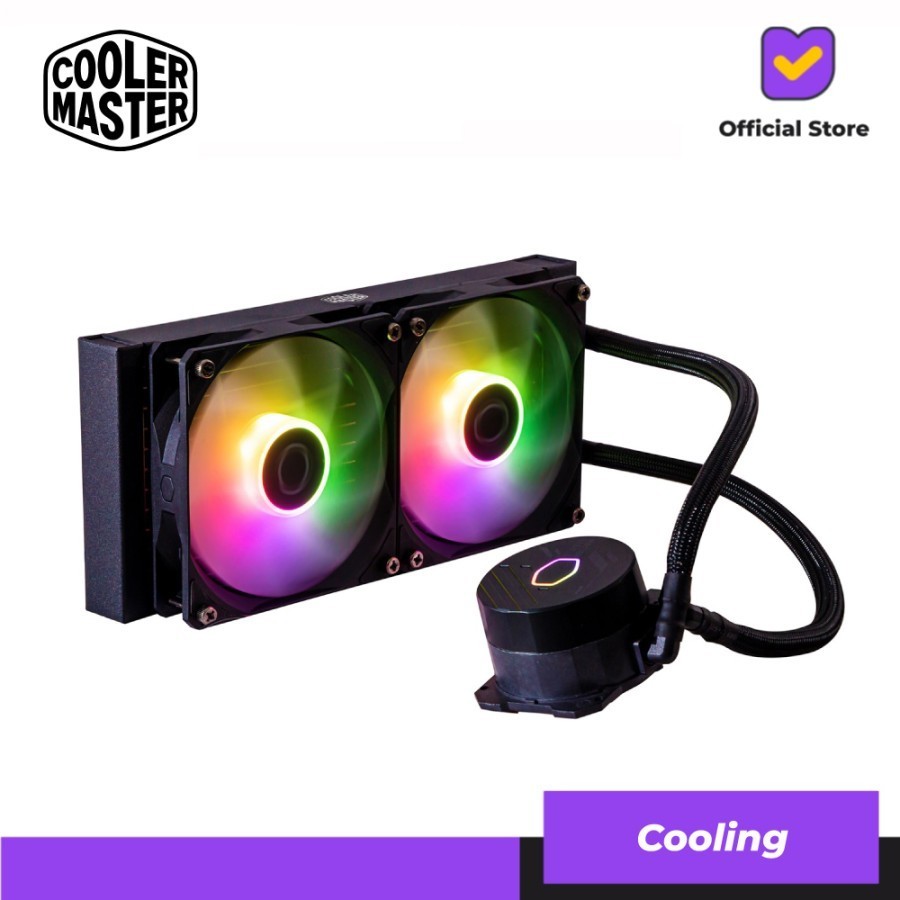 Jual COOLER MASTER MASTERLIQUID 240L CORE ARGB | ML240L CORE LIQUID ...
