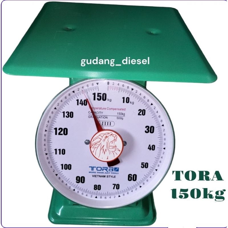 Jual Timbangan Jarum 150 kg & 100 kg TORA (Plat Tebal) | Shopee Indonesia