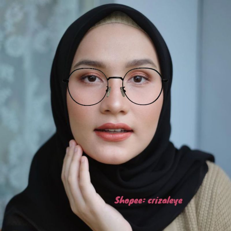 Jual Frame kacamata besi oval bluby 5018 CN | Shopee Indonesia
