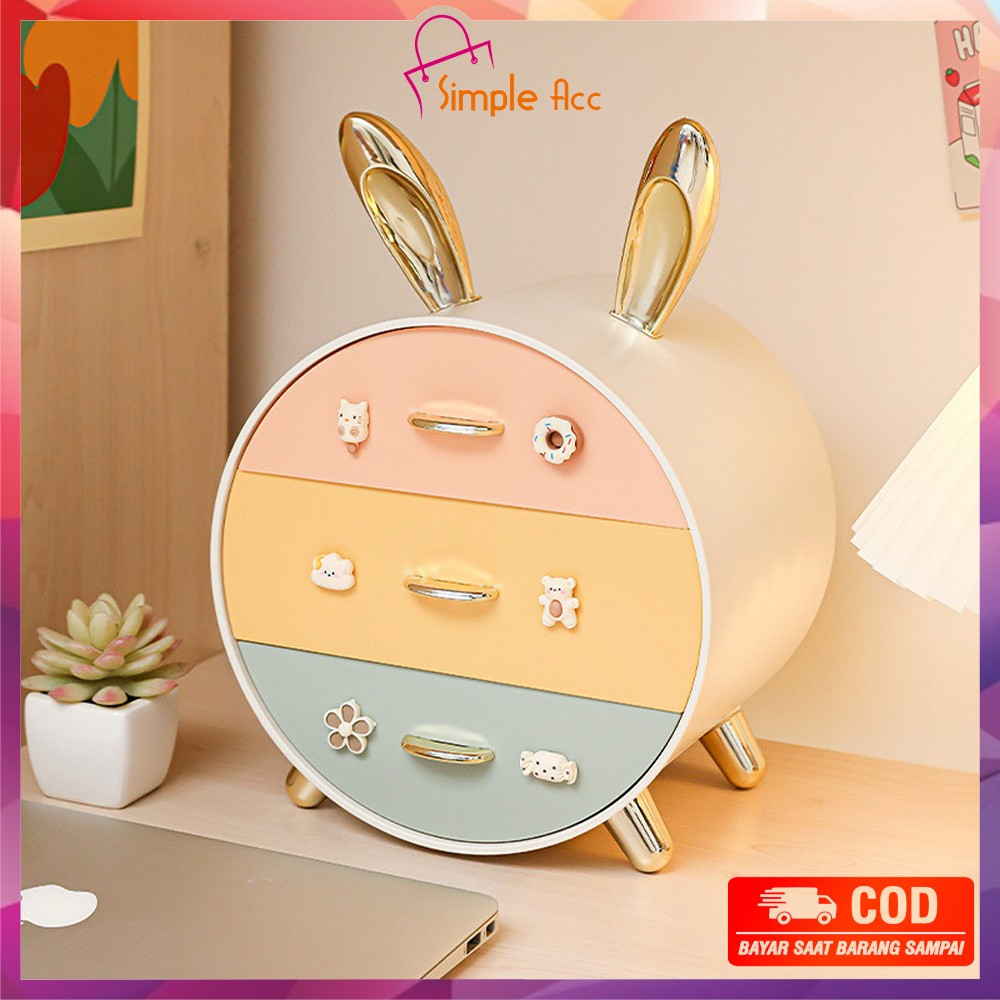 Jual DO-K179 Rak Susun Kelinci Rak Kosmetik Serbaguna Cute Stuff ...