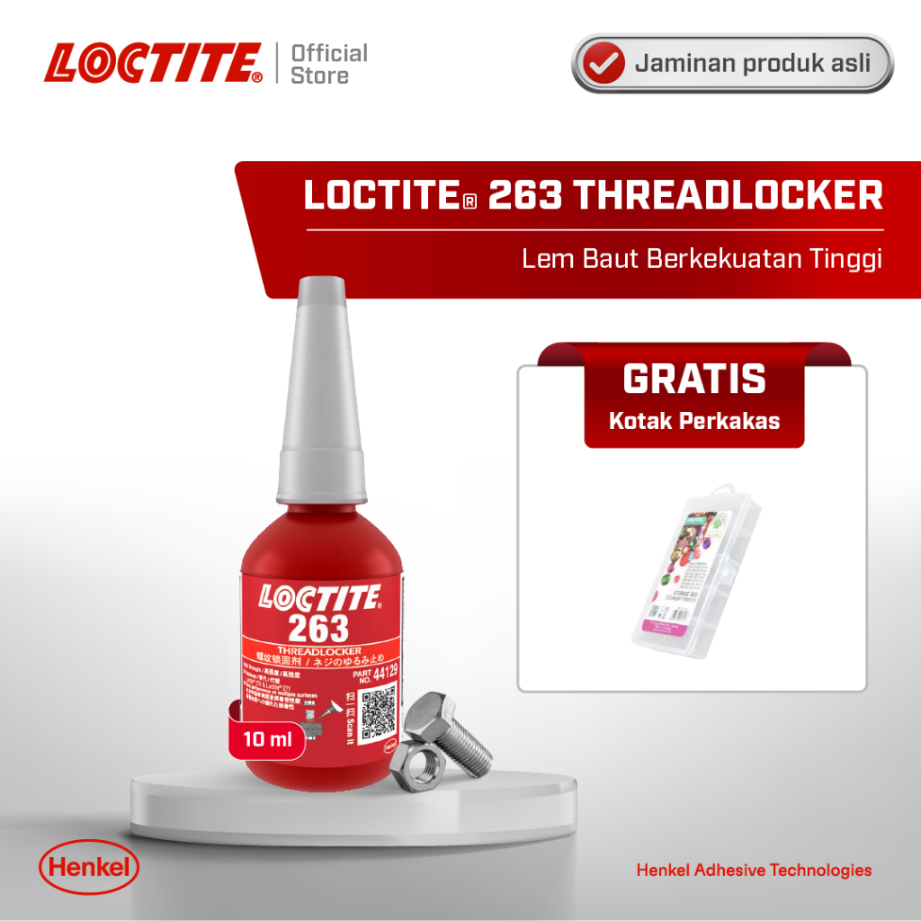 Jual LOCTITE 263 Threadlocker Lem Baut 10 ml | Shopee Indonesia