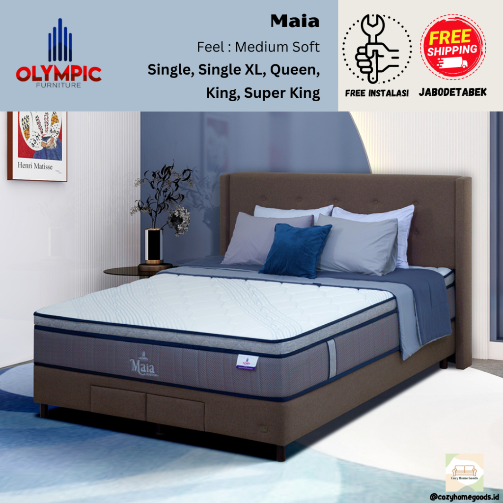 Jual Kasur Springbed Matrass - Olympic MAIA - Silver Series - Alas Tidur - SIngle, Queen, King ...
