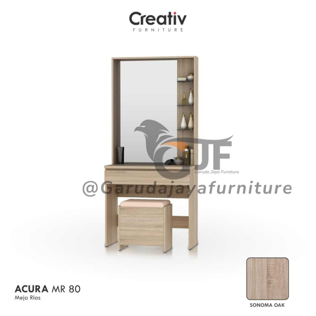 Jual MEJA RIAS DENGAN CERMIN LENGKAP DENGAN STOOL/KURSI RIAS/MEJA RIAS ...