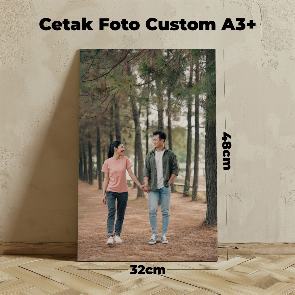 Jual CETAK FOTO CUSTOM UKURAN A3+ 32X48CM | Shopee Indonesia