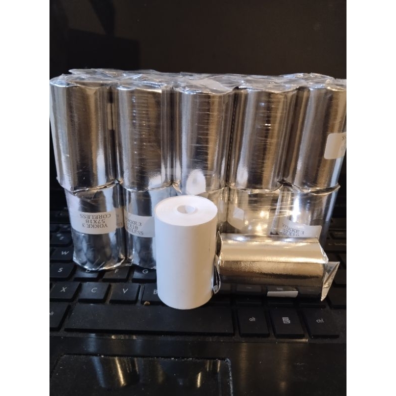 Jual Kertas thermal 58x40mm paket 100 pcs / 1 dus struk yokke full ...