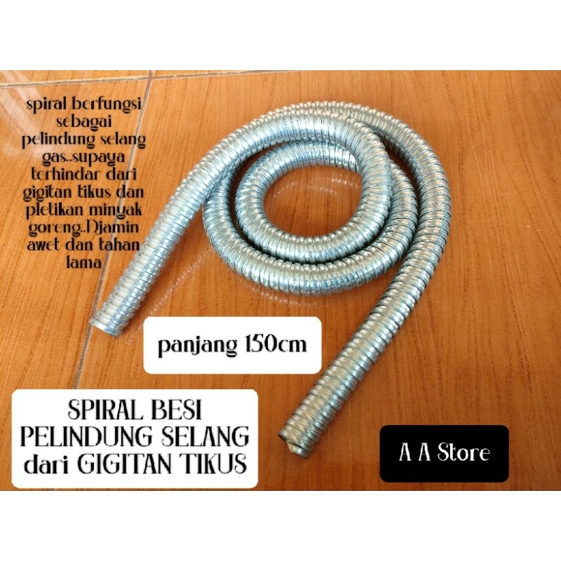 Jual SPIRAL BESI PELINDUNG SELANG/anti Karat dan anti tikus | Shopee ...