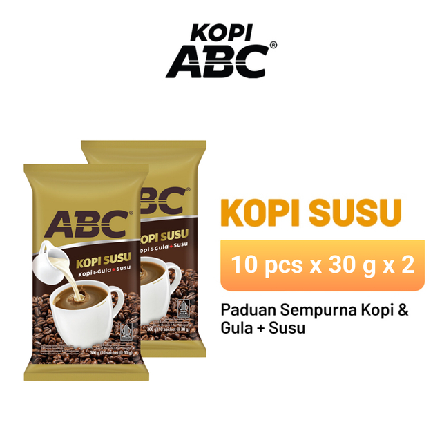 Jual ABC Kopi Susu 30gr x 10 pcs x 2 pack | Shopee Indonesia
