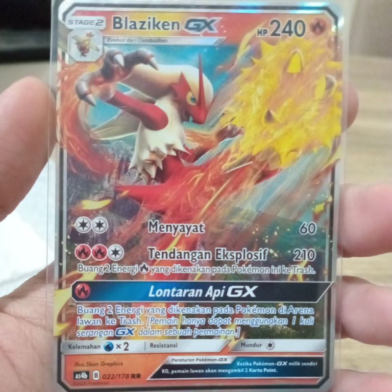 Jual KARTU POKEMON BLAZIKEN GX RR INDONESIA HOLO | Shopee Indonesia