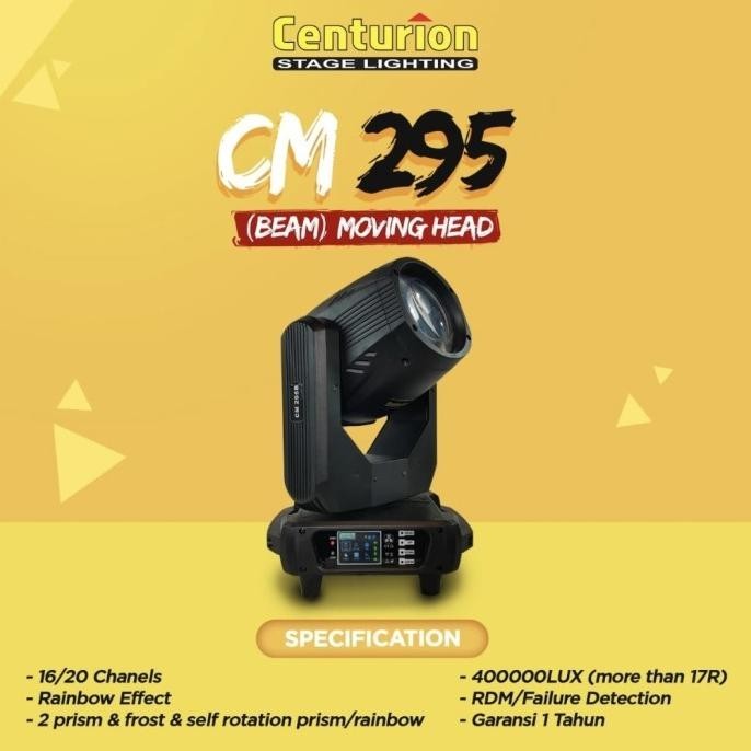Jual Moving Head Beam 295 watt Centurion Original | Shopee Indonesia