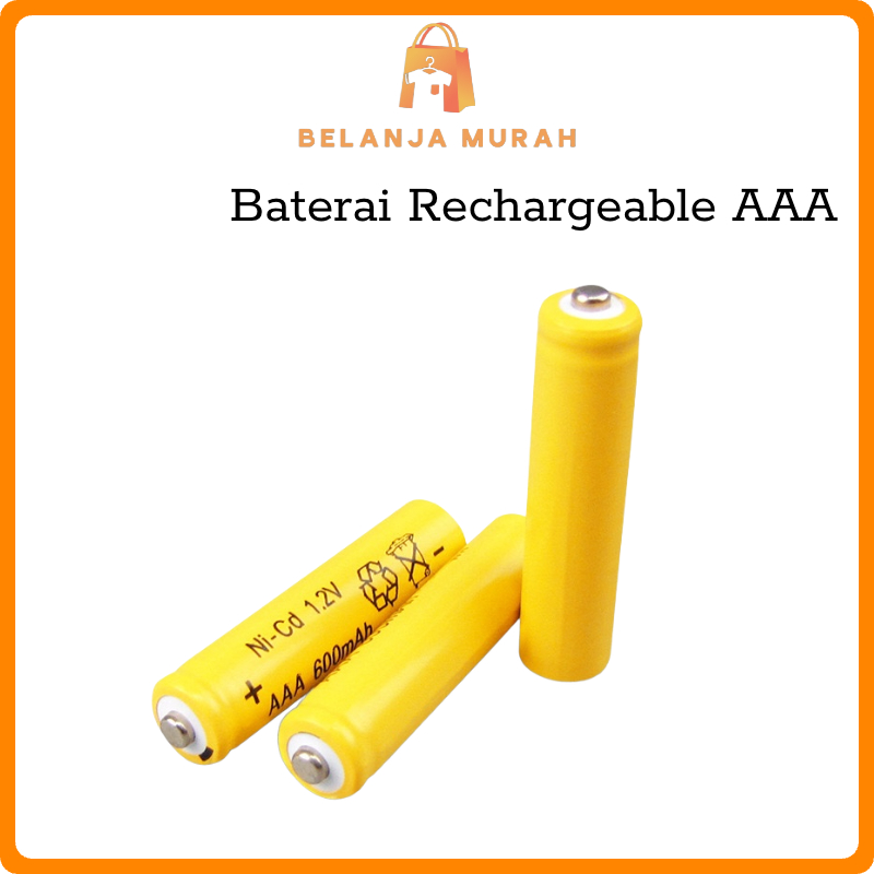 Jual BEM - Baterai Battery Cas Rechargeable AAA 600mAh 1.2V Ni-Cd ...