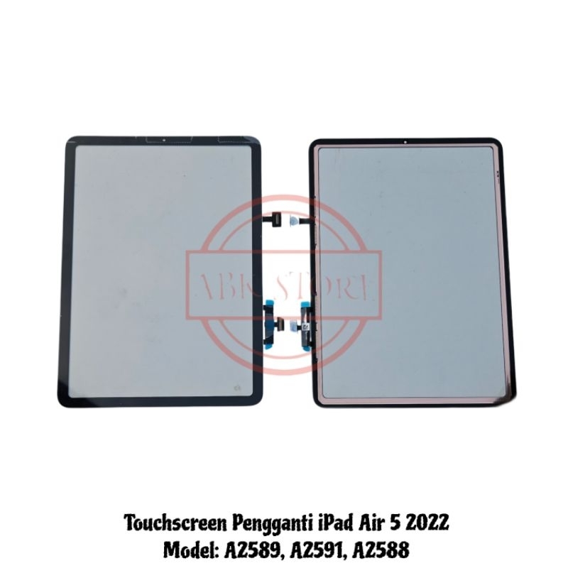 Jual Kaca Lcd + Touchscreen Pengganti Kompetible iPad Air 5 2022 Model: A2589, A2591, A2588 ...