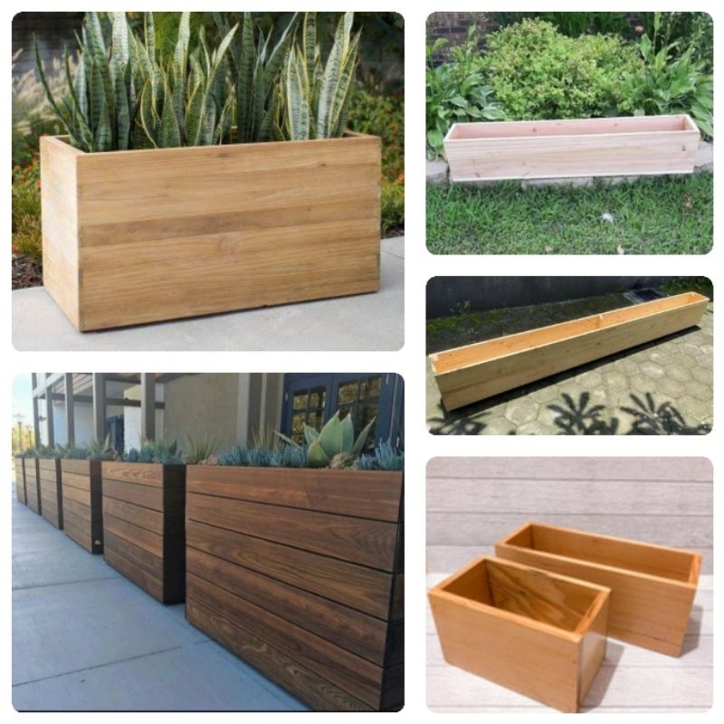 Jual Pot kayu panjang lebar tinggi custom | Shopee Indonesia