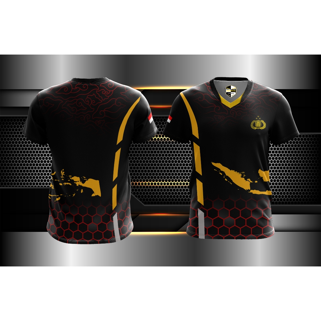 Jual BAJU KAOS JERSEY POLISI ( BISA CUSTOM TAMBAH NAMA+DESIGN+LOGO ...