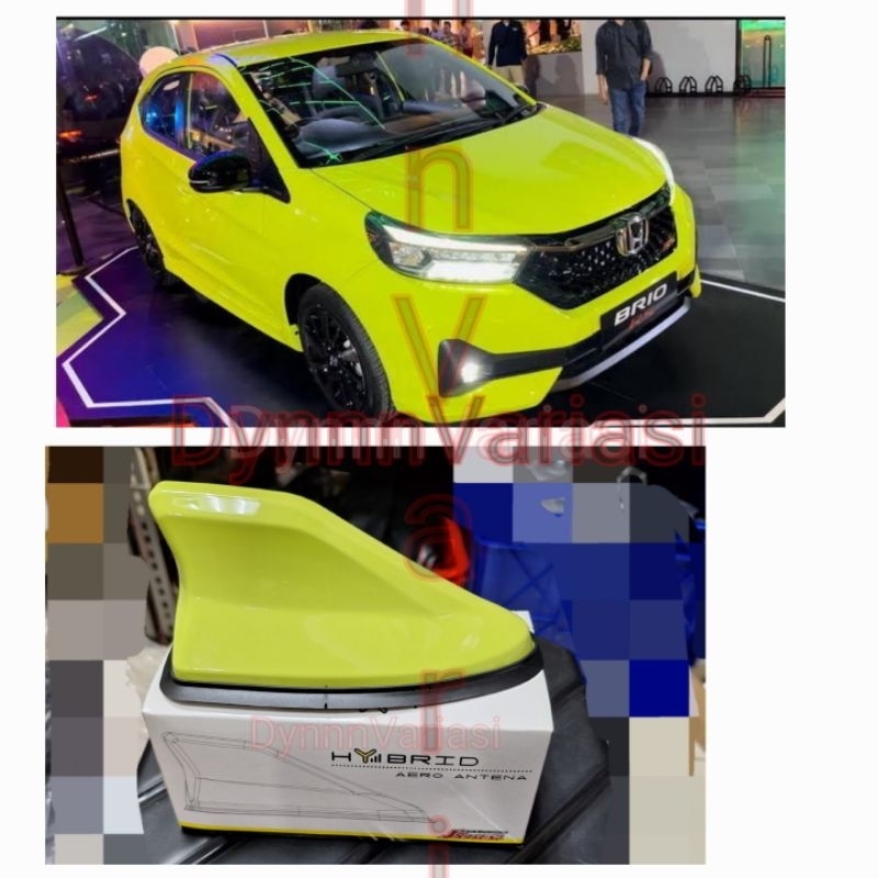 Jual ANTENA SIRIP HIU SHARK FIN ELECTRIC LIME MOBIL HONDA ALL NEW BRIO ...