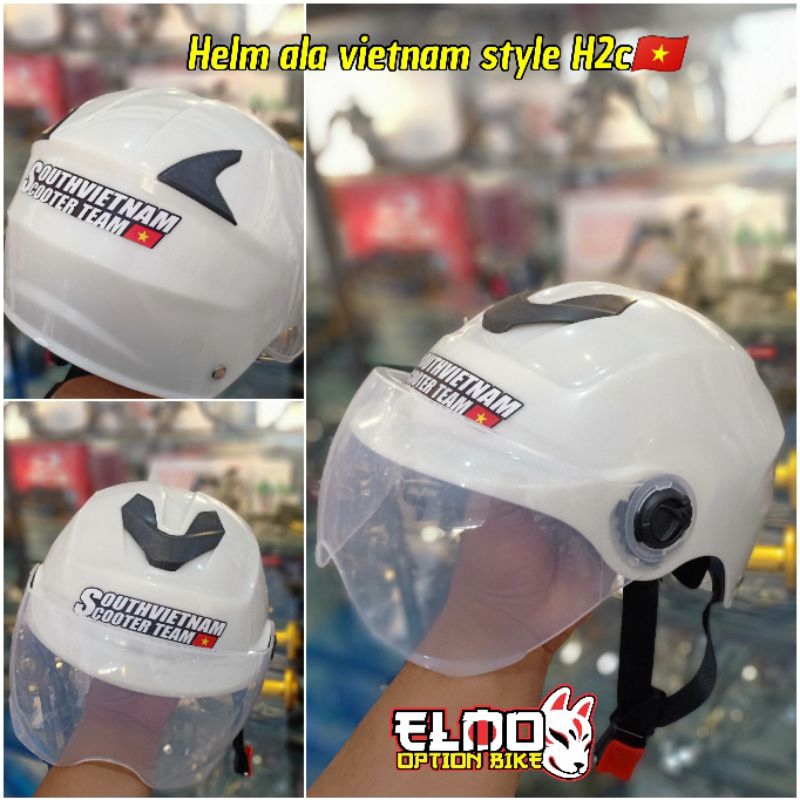 Jual Helm model h2c honda thailand visor bening pendek south vietnam ...
