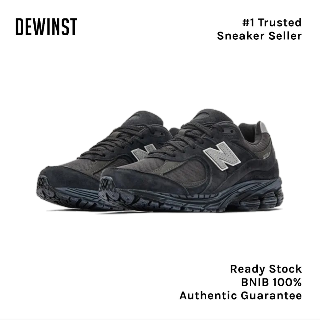 Jual New Balance 2002R Black Grey Men BNIB RESMI ORIGINAL | Shopee ...