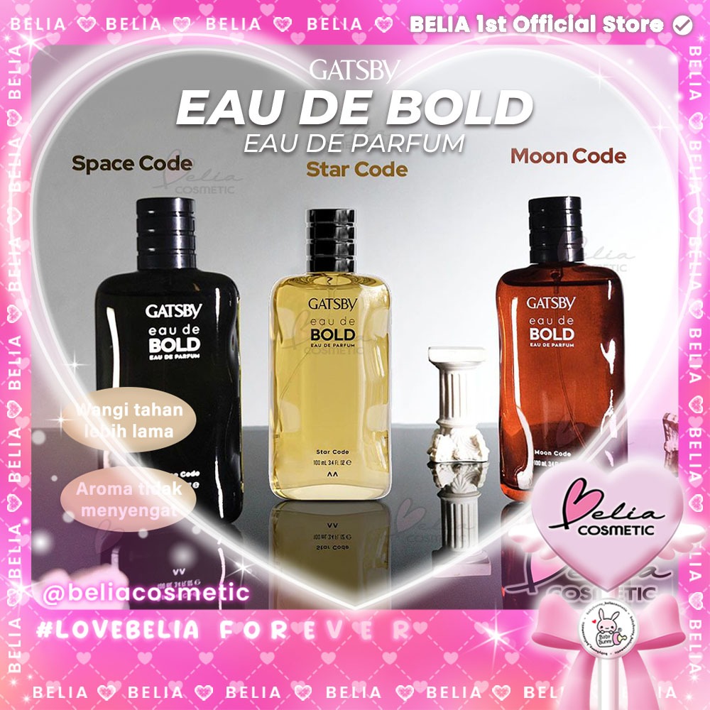 Jual BELIA GATSBY Eau De Bold Eau De Parfum 100ml | Space Code | Moon Code | Star Code | Shopee ...