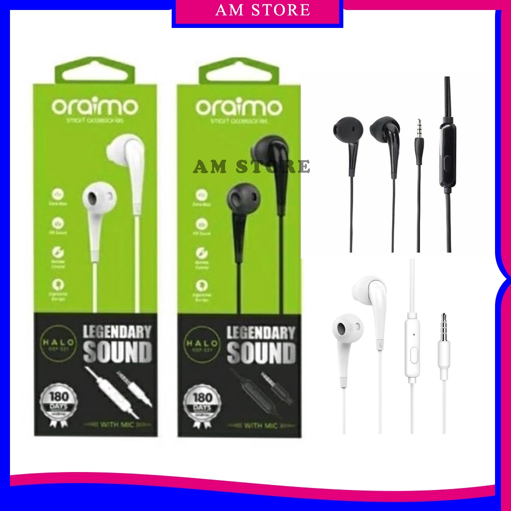 Jual Headset ORAIMO Extra Bass OEP-E21 Original / Headset Hansfree ...
