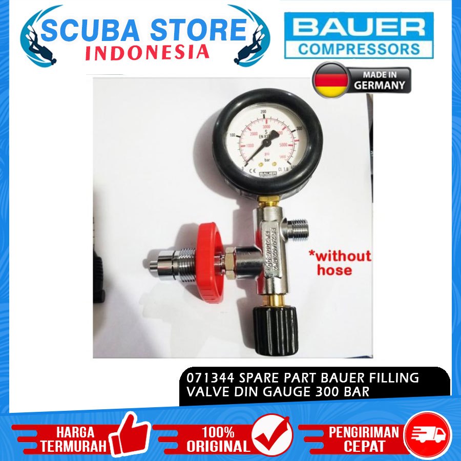 Jual 071344 Spare Part Tank Filling Valve Din Compressor Bauer 300 Bar ...