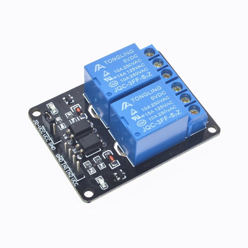 Jual KODE K72V 2 CHANNEL RELAY MODULE 5V ARDUINO OPTOCOUPLER ISOLATED ...