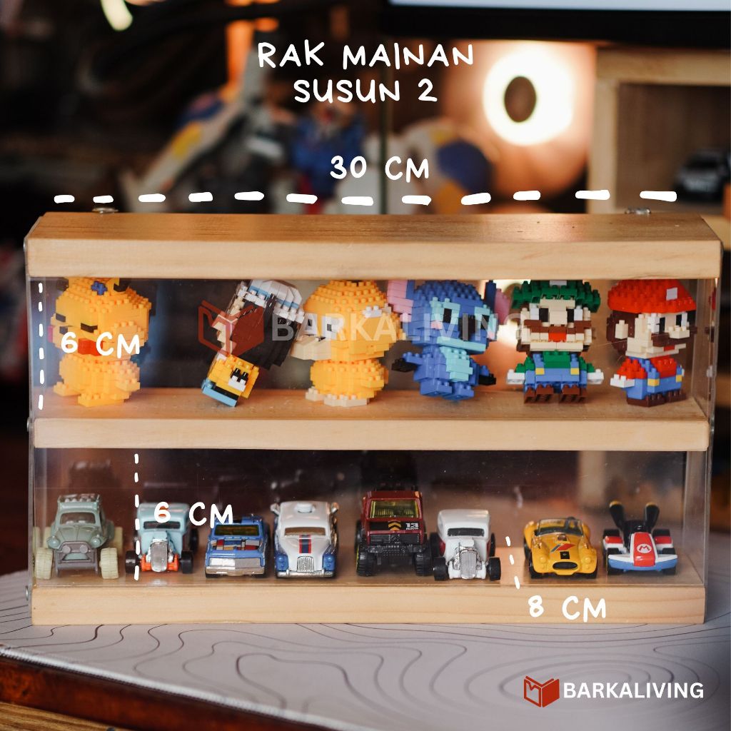 Jual Rak Mainan Diecast Hotwheels Bricks Lego / Action Figure Display ...