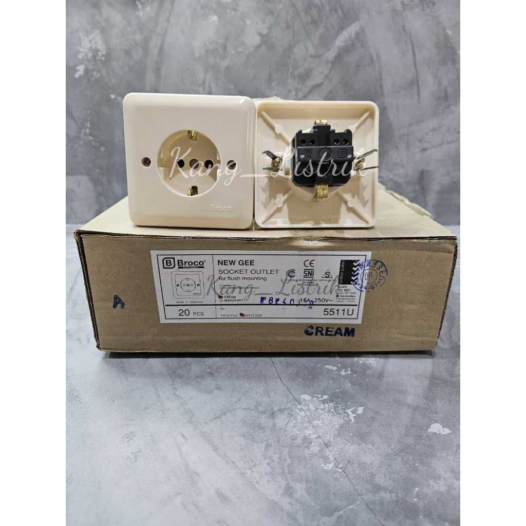 Jual BROCO NEW GEE Stop Kontak Broco IB 5511U / BROCO STOP KONTAK INBOW ...