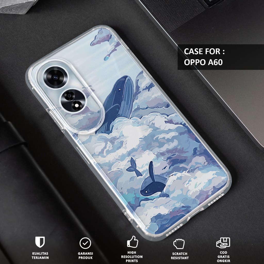 Jual Case OPPO A60 - Casing OPPO A60 Motif PAUS OCEAN - Clear Fourside ...