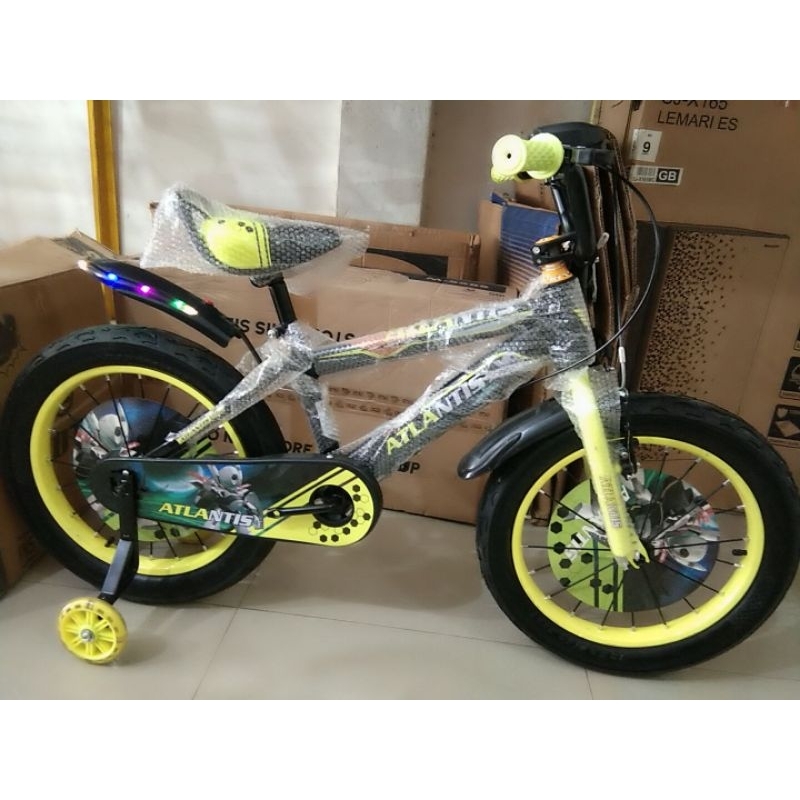 Jual Sepeda Anak Sepeda BMX 18 inch ATLANTIS ( BAN JUMBO 3.0 ) ( KUNING ...