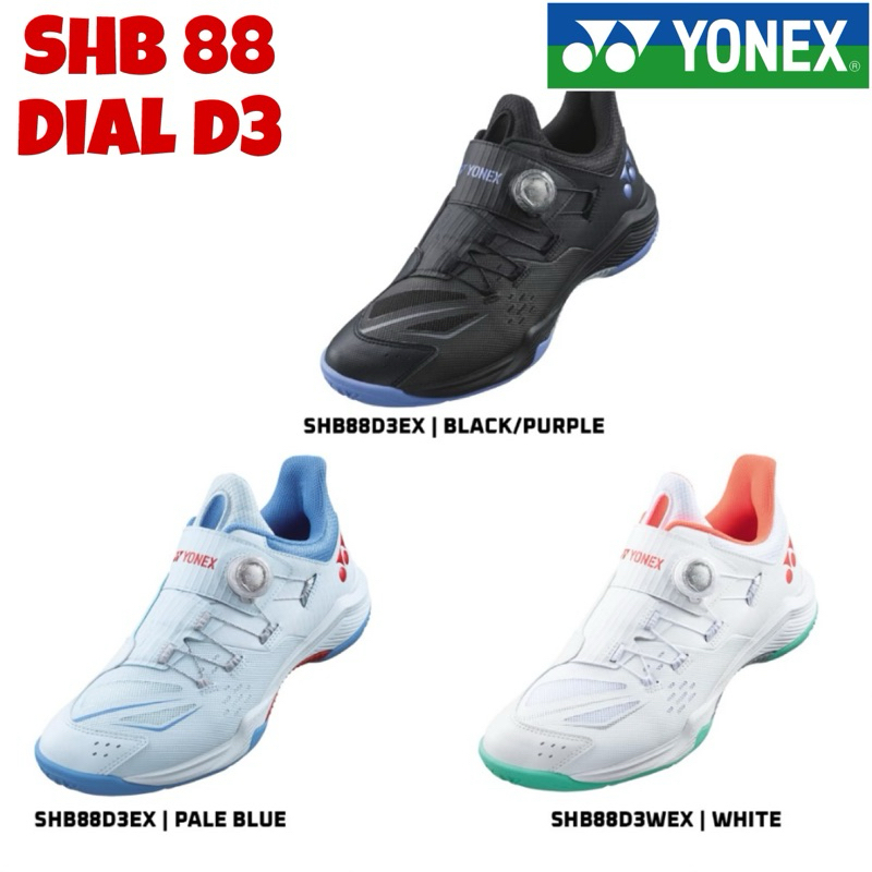 Jual Sepatu Badminton YONEX SHB 88 DIAL D3 EX BOA Original | Shopee ...