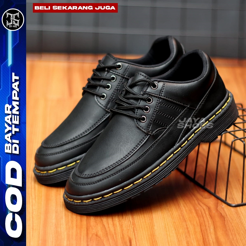 Jual DIEGO Sepatu Formal Pantofel Pria Casual Kerja Docmart Hitam Kulit ...