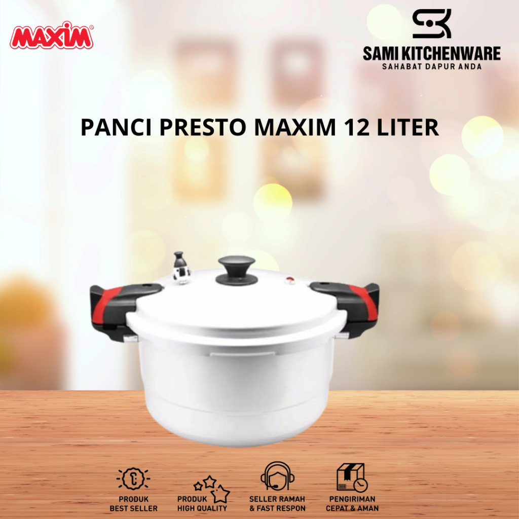 Jual Presto Maxim 12 Liter 30cm - Panci Presto Maxim 12L | Shopee Indonesia