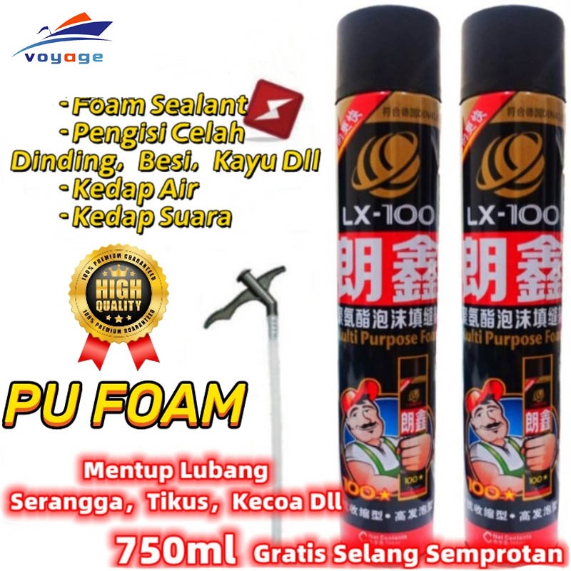 Jual PU SEALANT FOAM SPRAY 750ML/ PU BUSA FOAM SEALANT POLYURETHANE FOAM / PU FOAM/PENYEGEL YANG ...