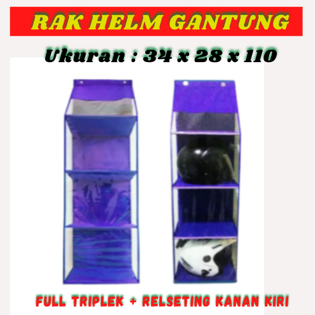 Jual Rak Helm Gantung Karakter ALAS TRIPLEK'HELM POLOS,HELM KARAKTER ...