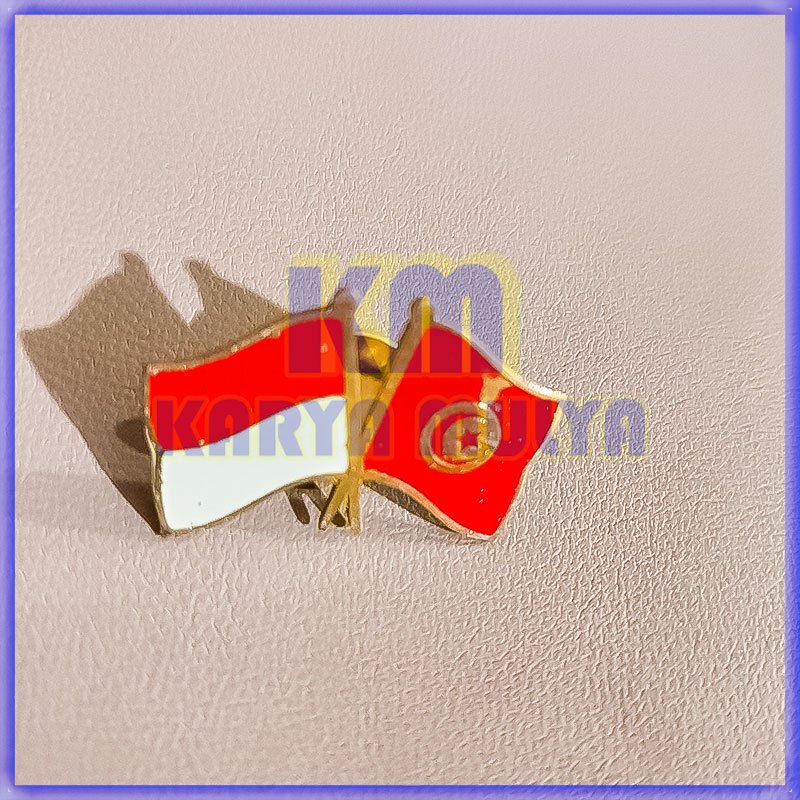 Jual Pin Bendera Persahabatan Cross Flag Pin Indonesia Tunisia Pin ...