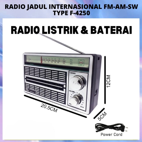 Jual KODE A17T RADIO LISTRIK dan BATERAI JADUL INTERNATIONAL F425 ...