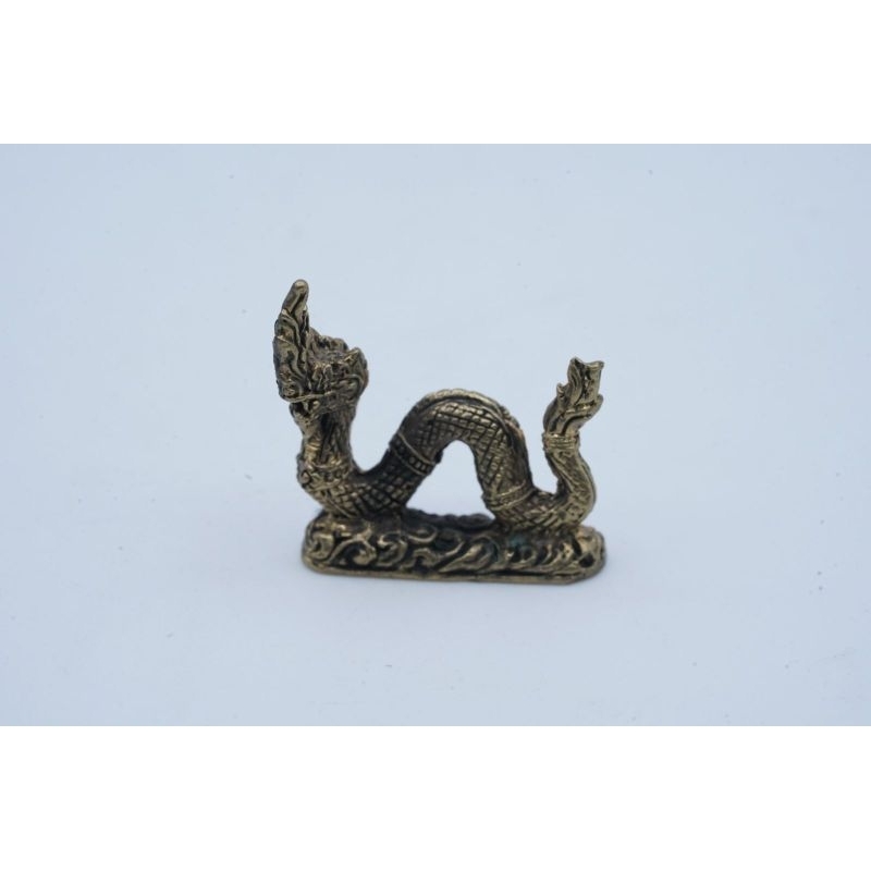 Jual Small Brass King Naga Dragon Thai Amulete Kuningan Miniature ...