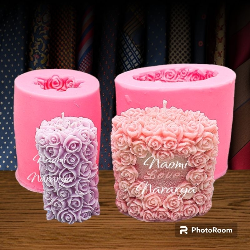 Jual Cetakan silikon Lilin, cetakan candle Loyang silikon bunga ...