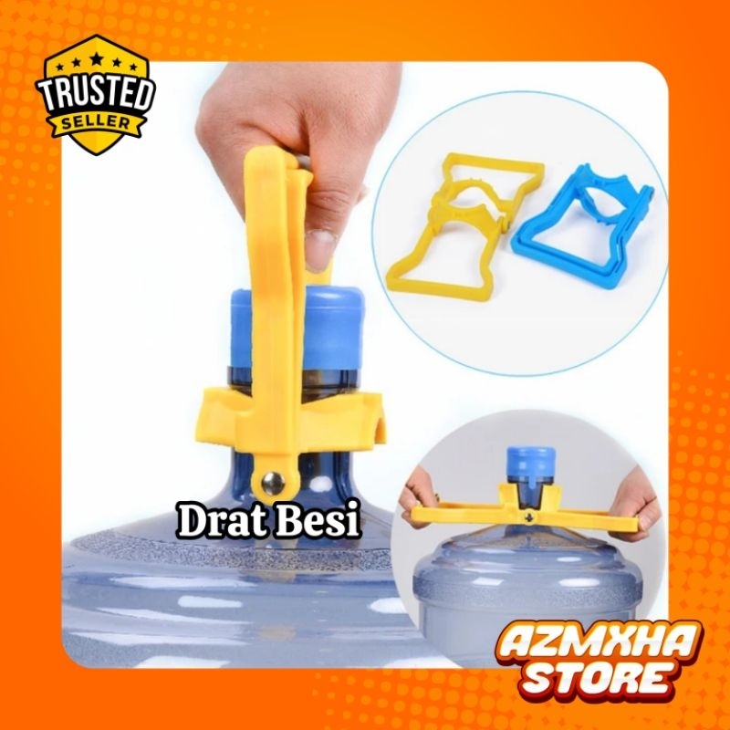 Jual [azmxha store] alat bantu angkat galon air drat BESI / holder ...