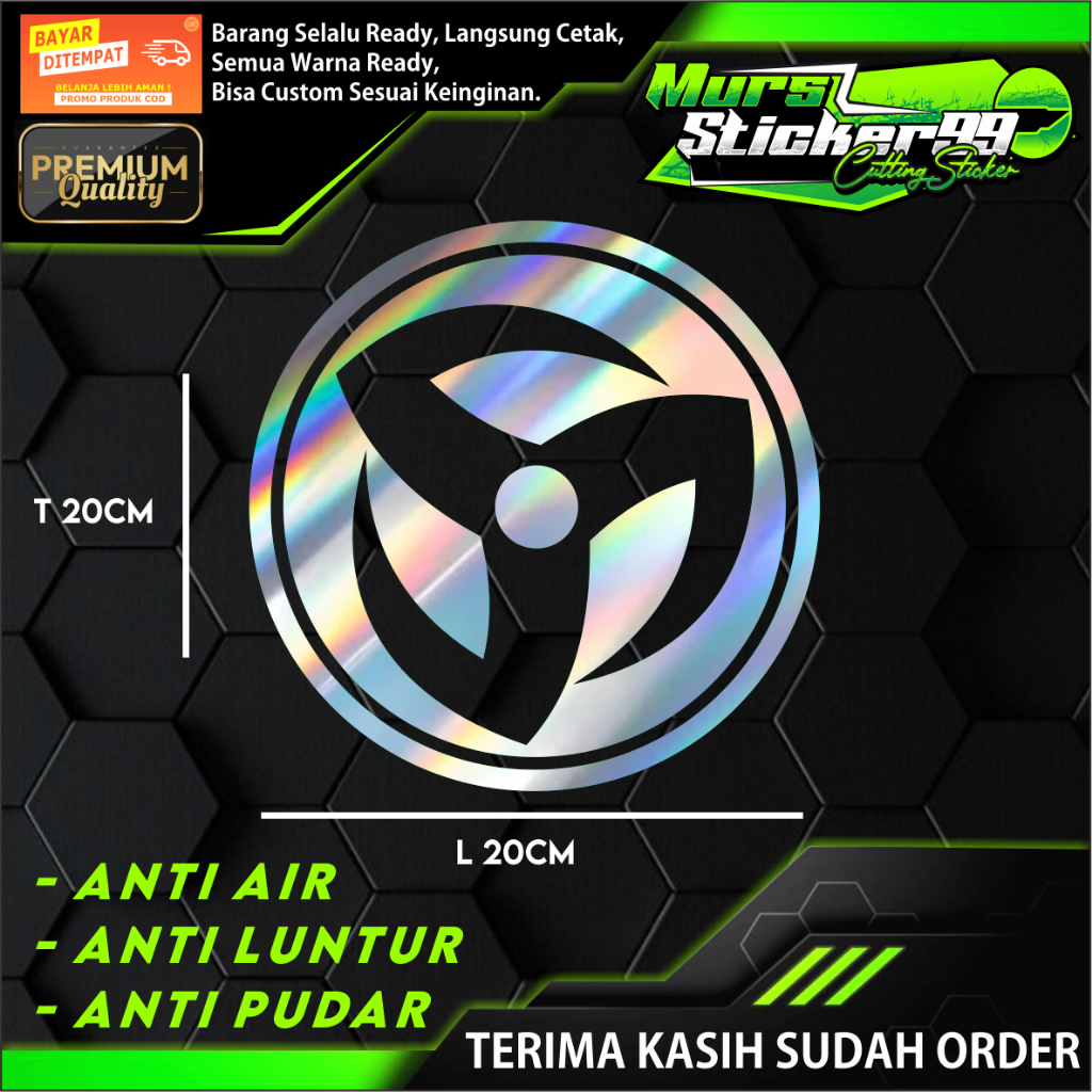 Jual Sticker Cutting MATA SARINGGAN BULAT Cocok Buat Motor Dan Mobil ...