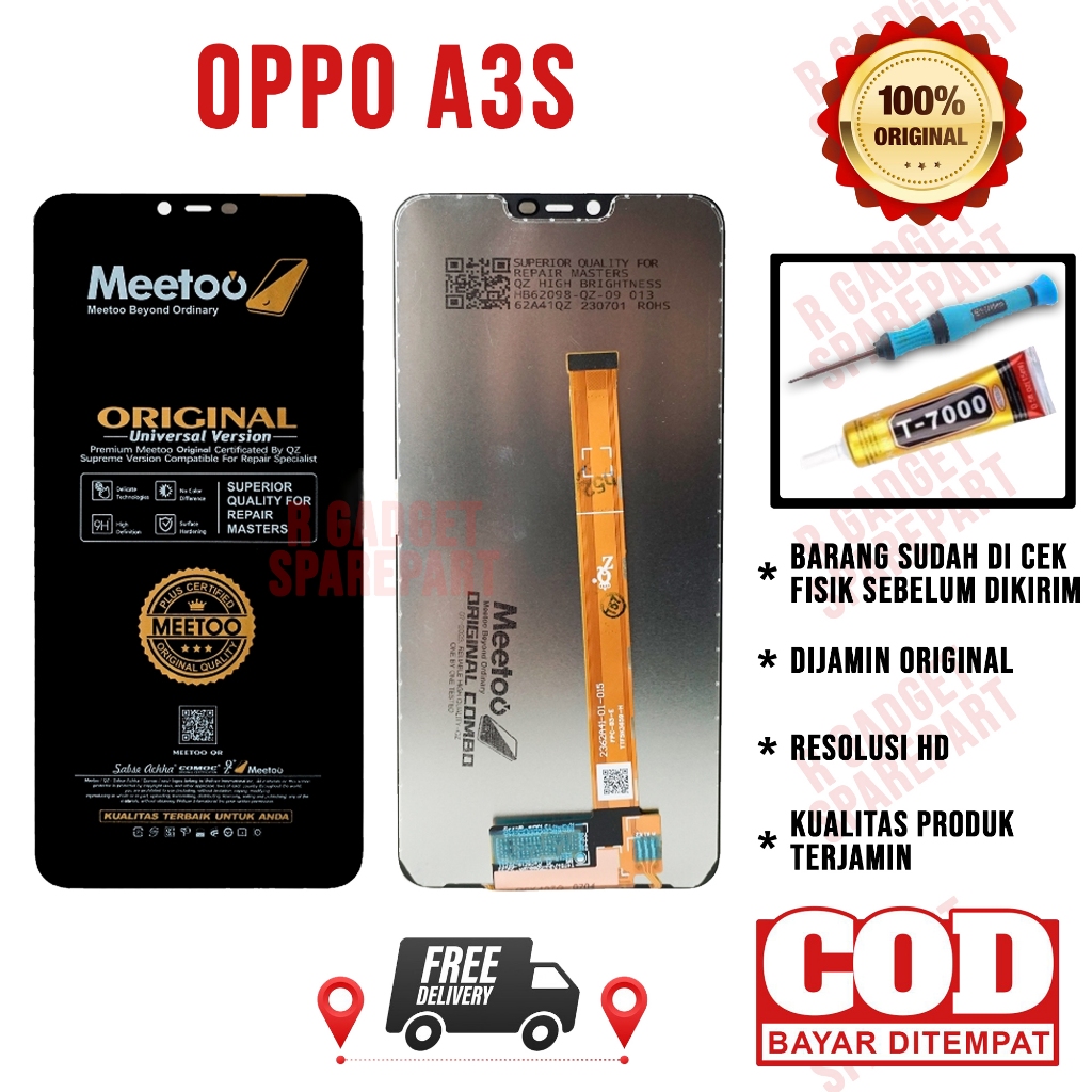 Jual Lcd Oppo A3S Original OEM Quality Lcd Touchscreen Fullset | Shopee Indonesia