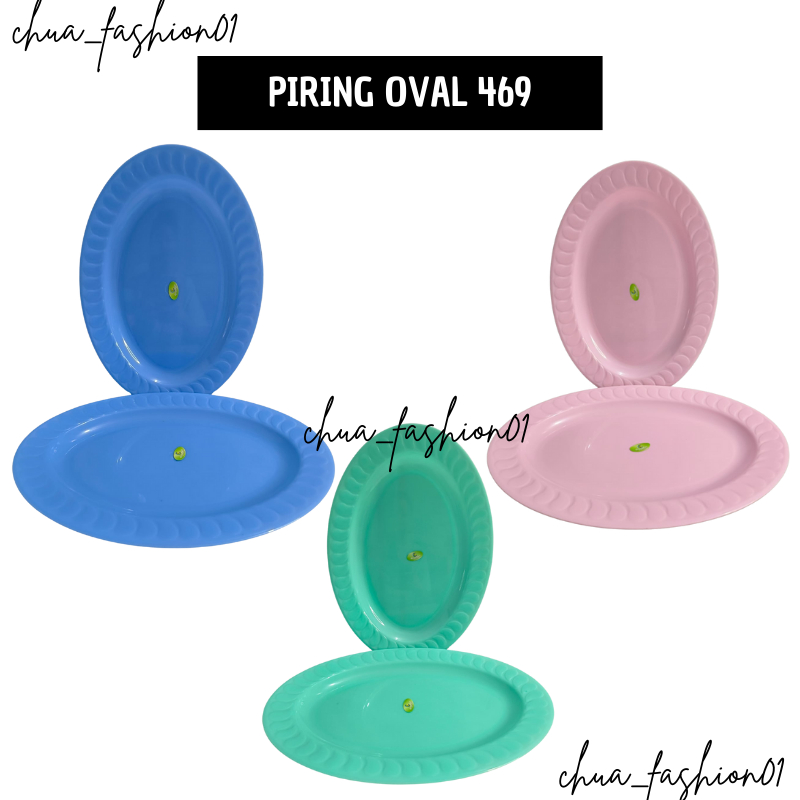 Jual PIRING OVAL PIRING SAJI PLASTIK PIRING KUE KITCHENWARE ISI 6 PCS ...
