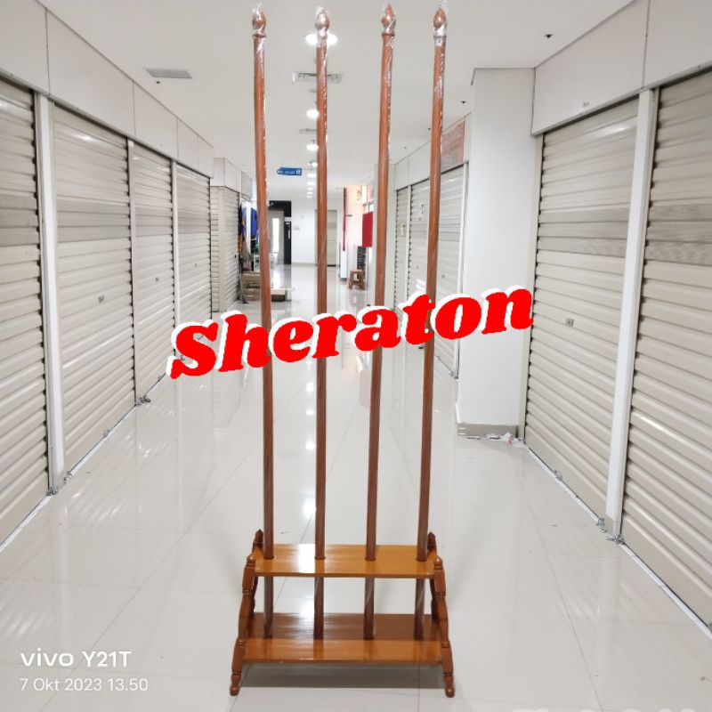 Jual tiang bendera ruangan tiang pataka ruangan lubang 4 link khusus ...