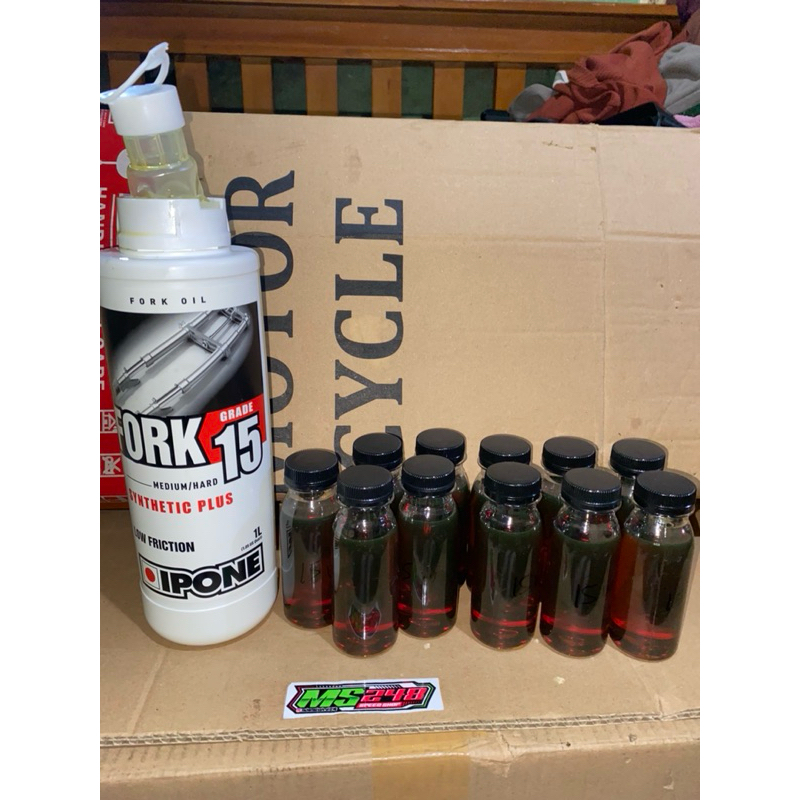 Jual Ipone Fork Oil 15w Medium Hard Oli Shock Motor Kemasan 100ml / Repack 100ml Original 100% ...
