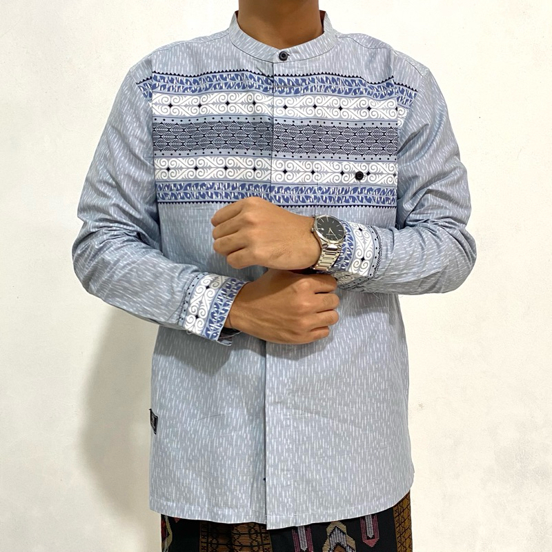 Jual Kemko Kemeja Koko Pria Lengan Panjang Katun Kemko Dewasa Regular ...