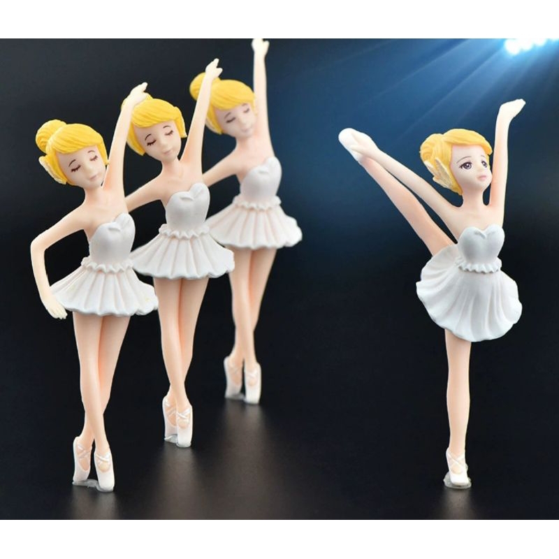 Jual Miniatur Balerina Topper Kue Balerina Boneka Balet Unik Lucu ...