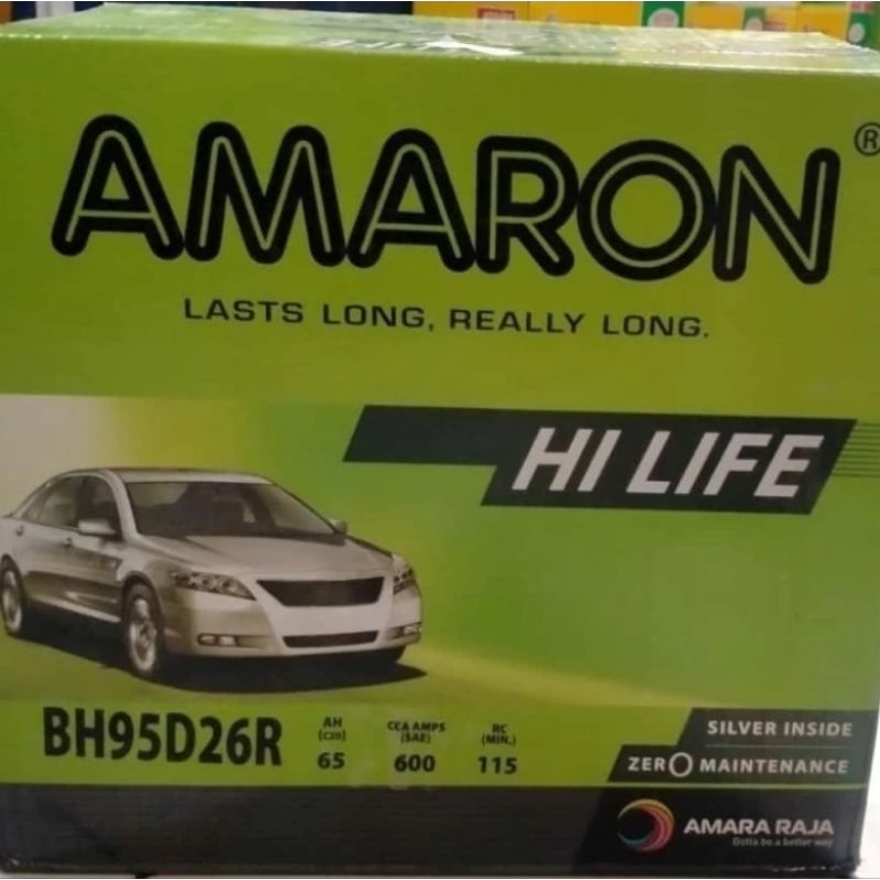 Jual Aki Mobil Hino Bus FB, Ranger Accu Amaron HiLife NS70 95D26R 65Ah | Shopee Indonesia