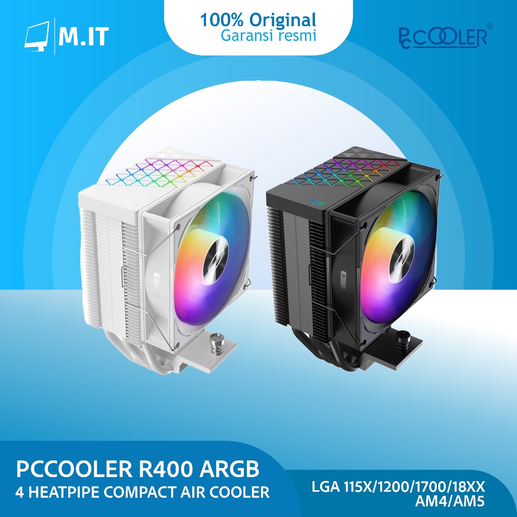 Jual PCCOOLER R400 / PC COOLER R400 ARGB TOWER FAN | Shopee Indonesia